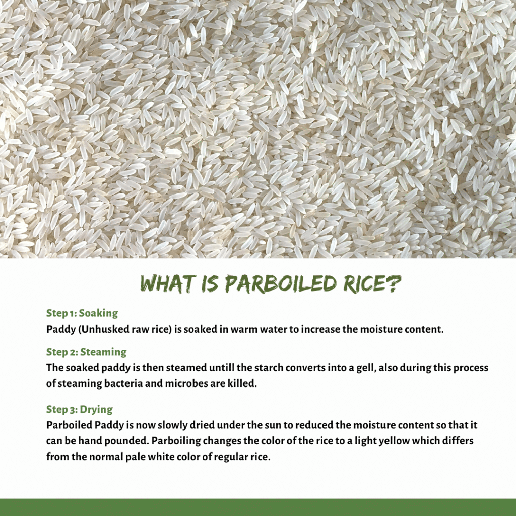Jeerakathi Rice Husking - Parboiled (Sheddho Chaal) | 50% less carb ...